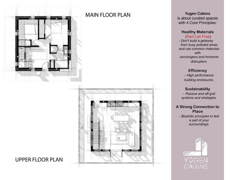 25' X 25' Lookout Cabin House Plans: Architectural Design (PDF ...