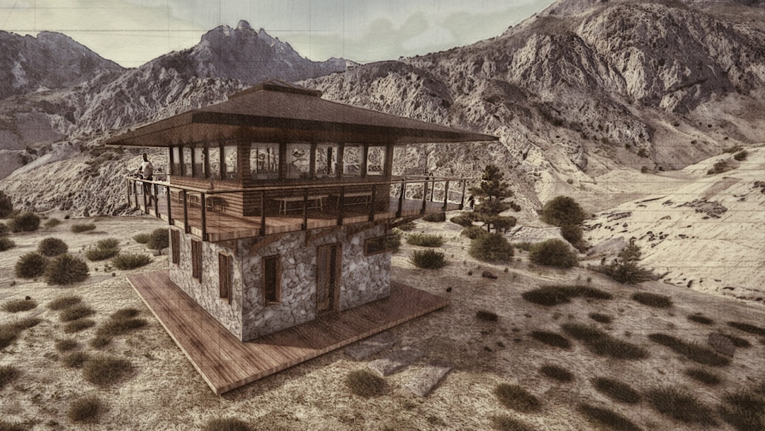 Smokey's Cabin Lookout Cottage 20' X 20' Hilltop House Plans ...