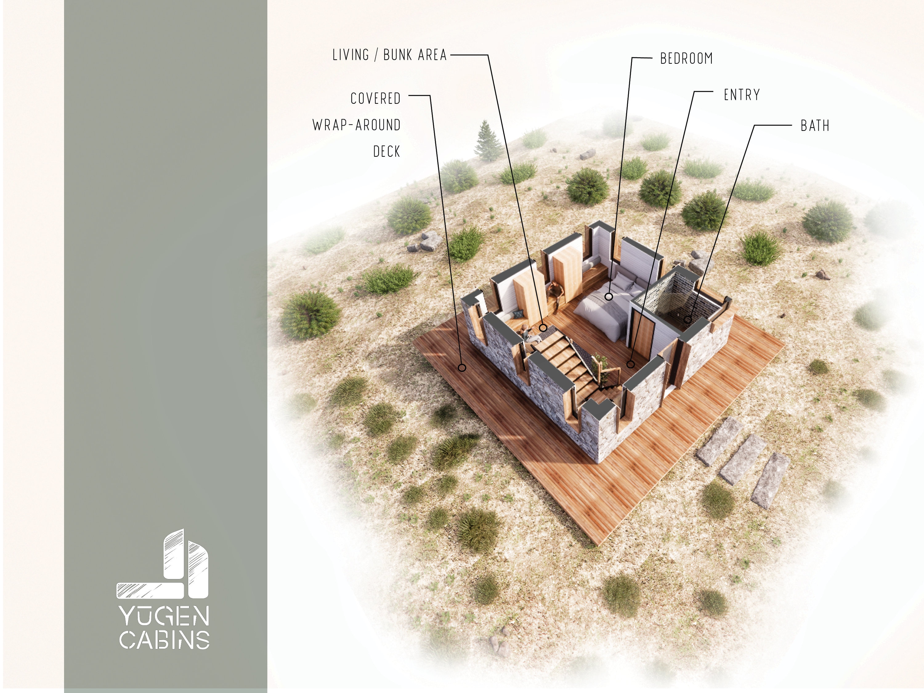 Smokey's Cabin - Hilltop Cabin Plans: 20'x20' Lookout Cottage ...