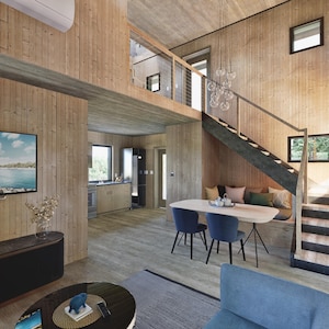 PT Cabin Design Drawings, 1500 Sq. Ft. Lodge Blueprints, PDF Download ...