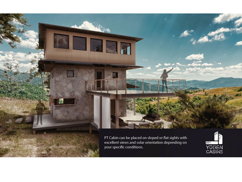 PT Cabin Design Drawings, 1500 Sq. Ft. Lodge Blueprints, PDF Download ...