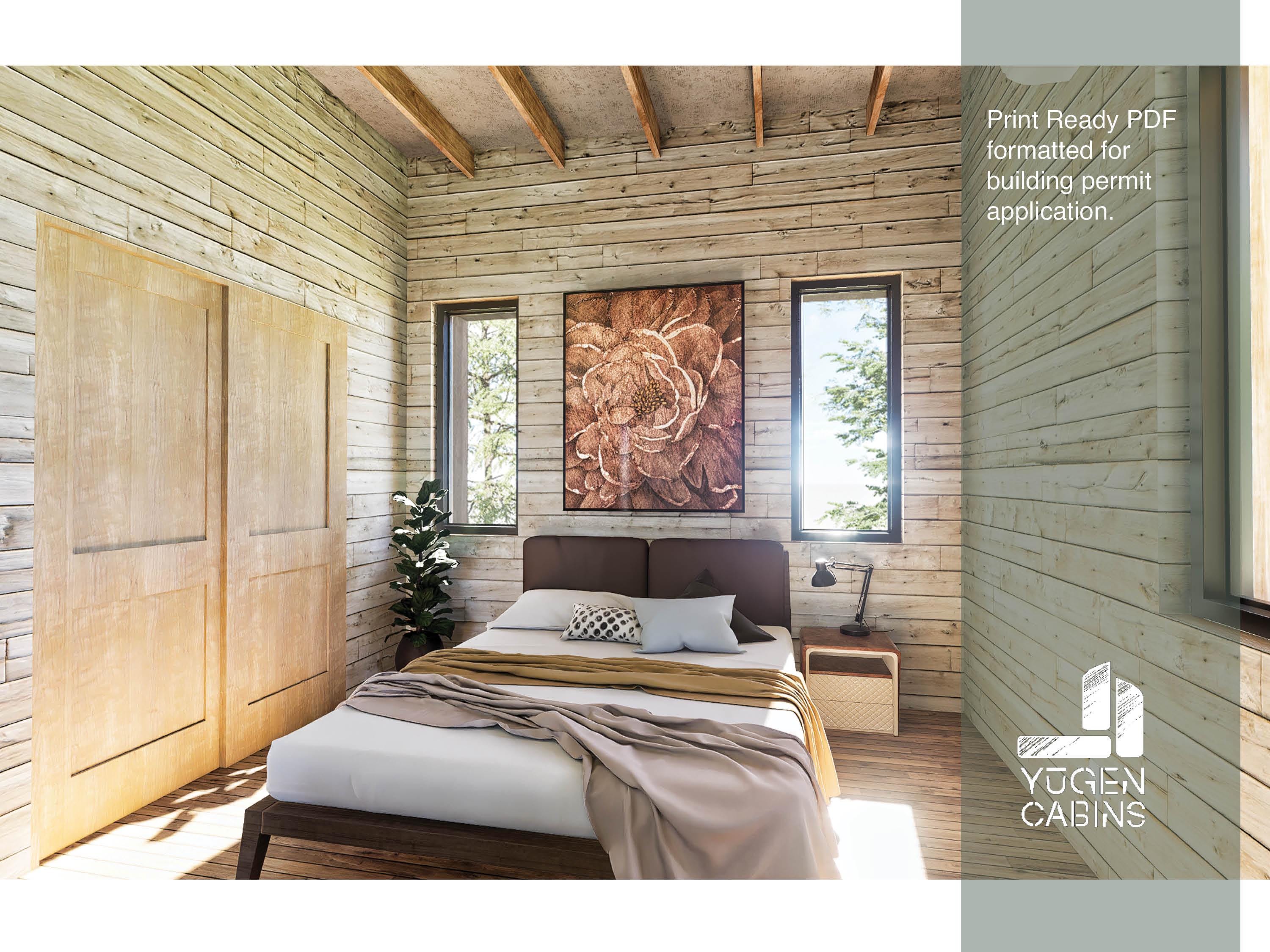 25' X 25' Lookout Cabin House Plans: Architectural Design (PDF ...