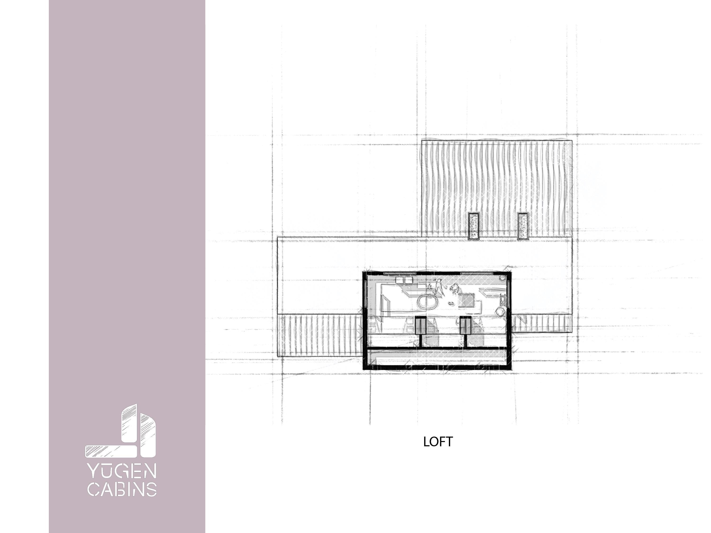 Yugen Redshift 1500 Cabin Plans: 2-bedroom DIY Cottage Blueprint (PDF ...