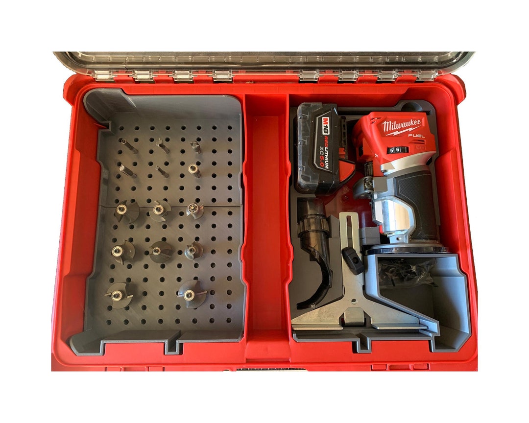 M18 Router Insert for Milwaukee Packout 11-compartment Organizer ...