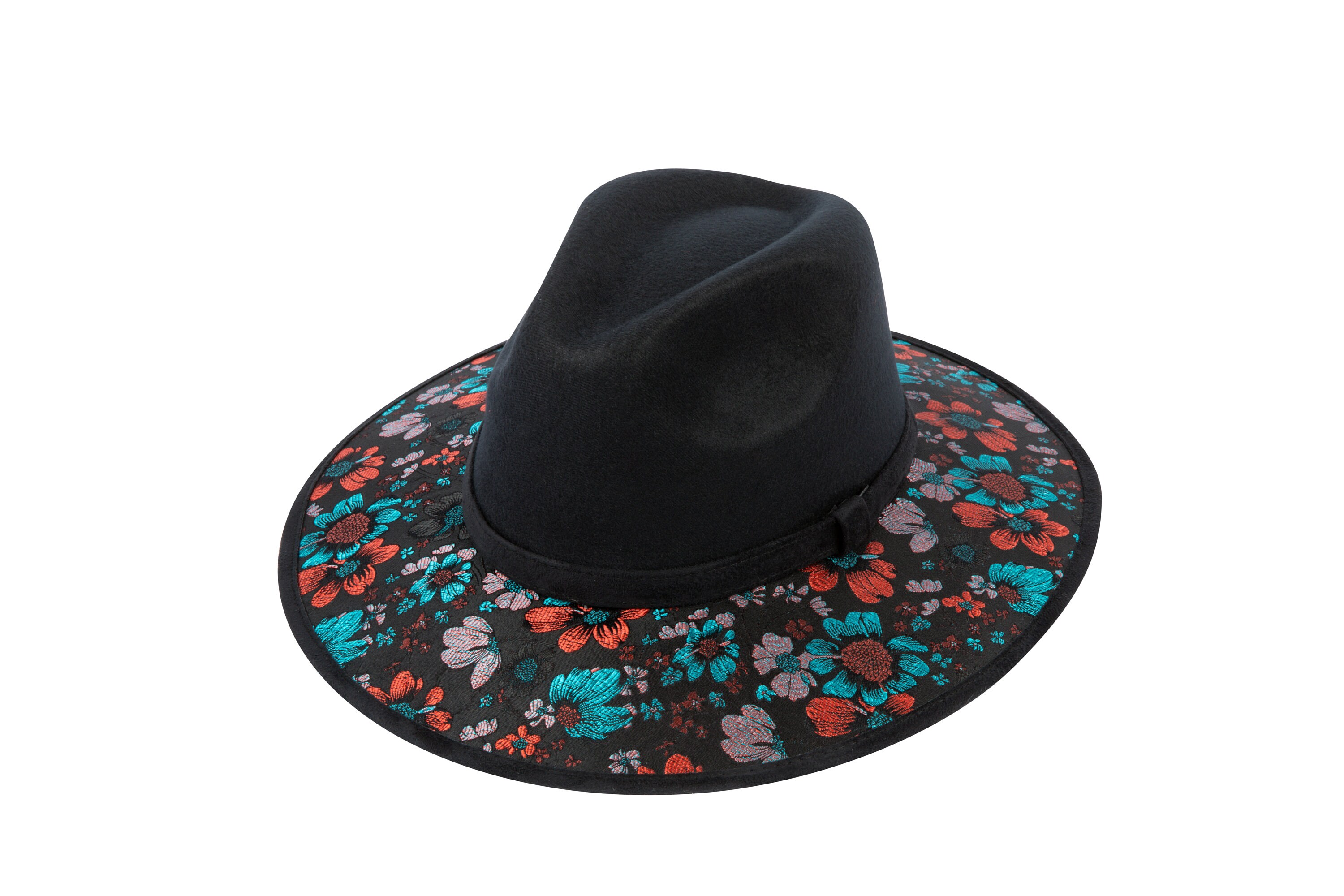 Velorosso - Floral Fedora Hat for Women, Womens Dress Hat, Fashionable ...