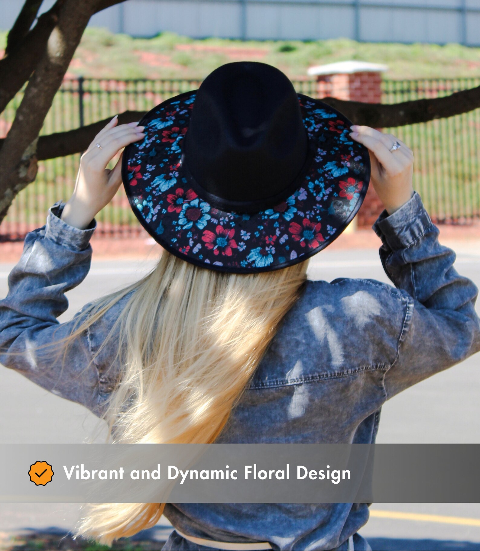 Velorosso - Floral Fedora Hat for Women, Womens Dress Hat, Fashionable ...