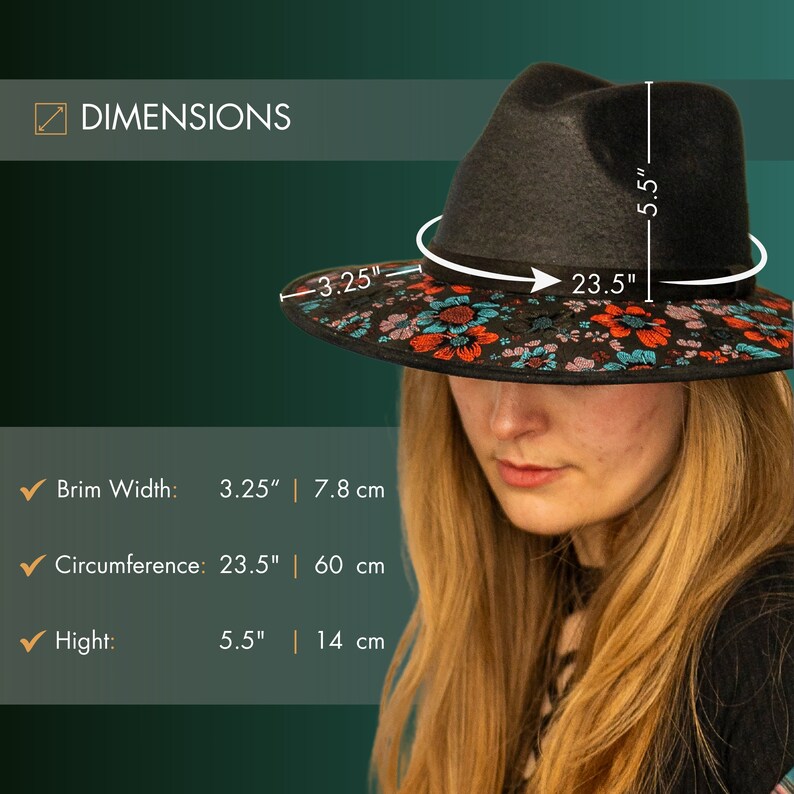 Velorosso Floral Fedora Hat for Women, Womens Dress Hat, Fashionable ...