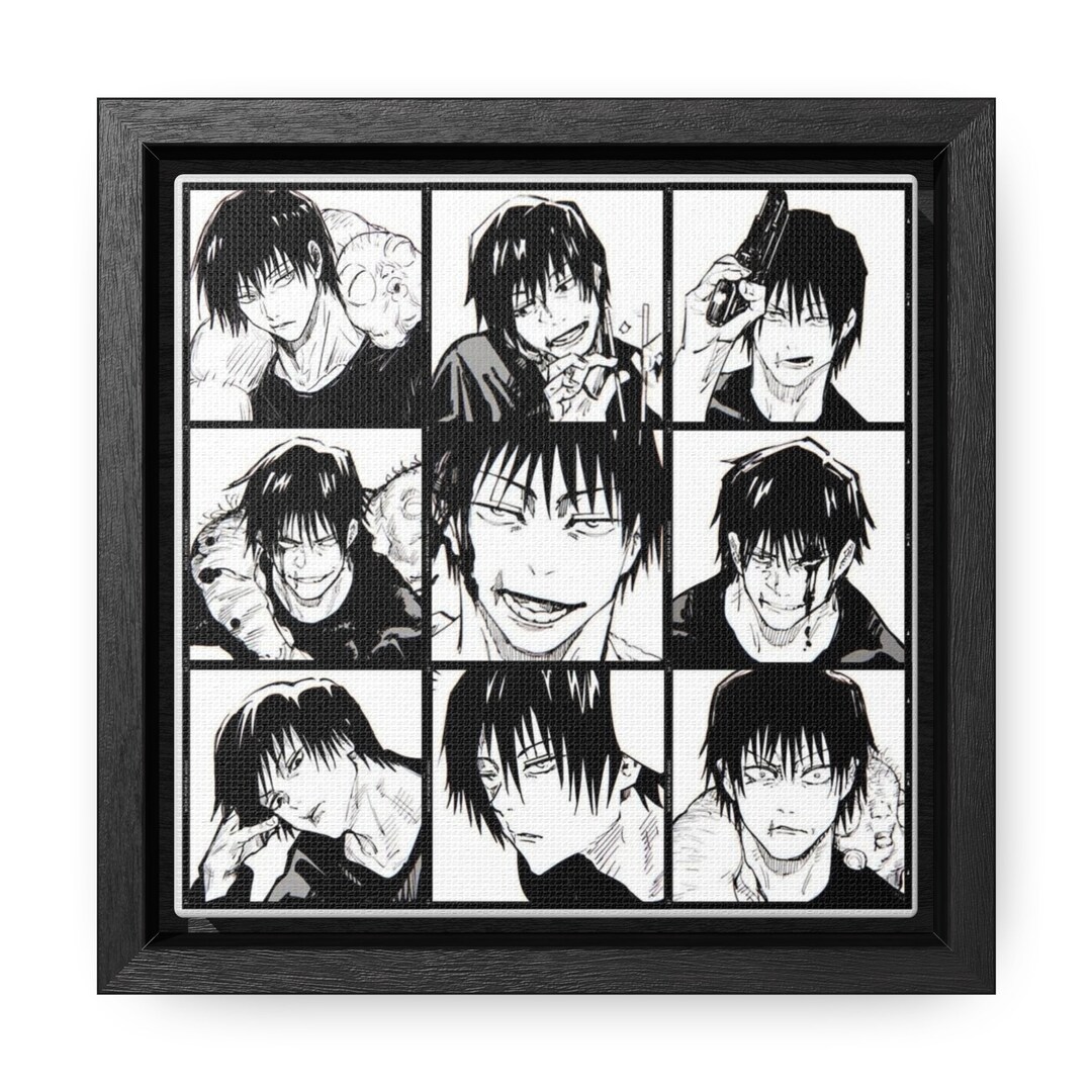 Anime Jujutsu Kaisen Toji Fushiguro Canvas Wraps in Square Frame - Etsy