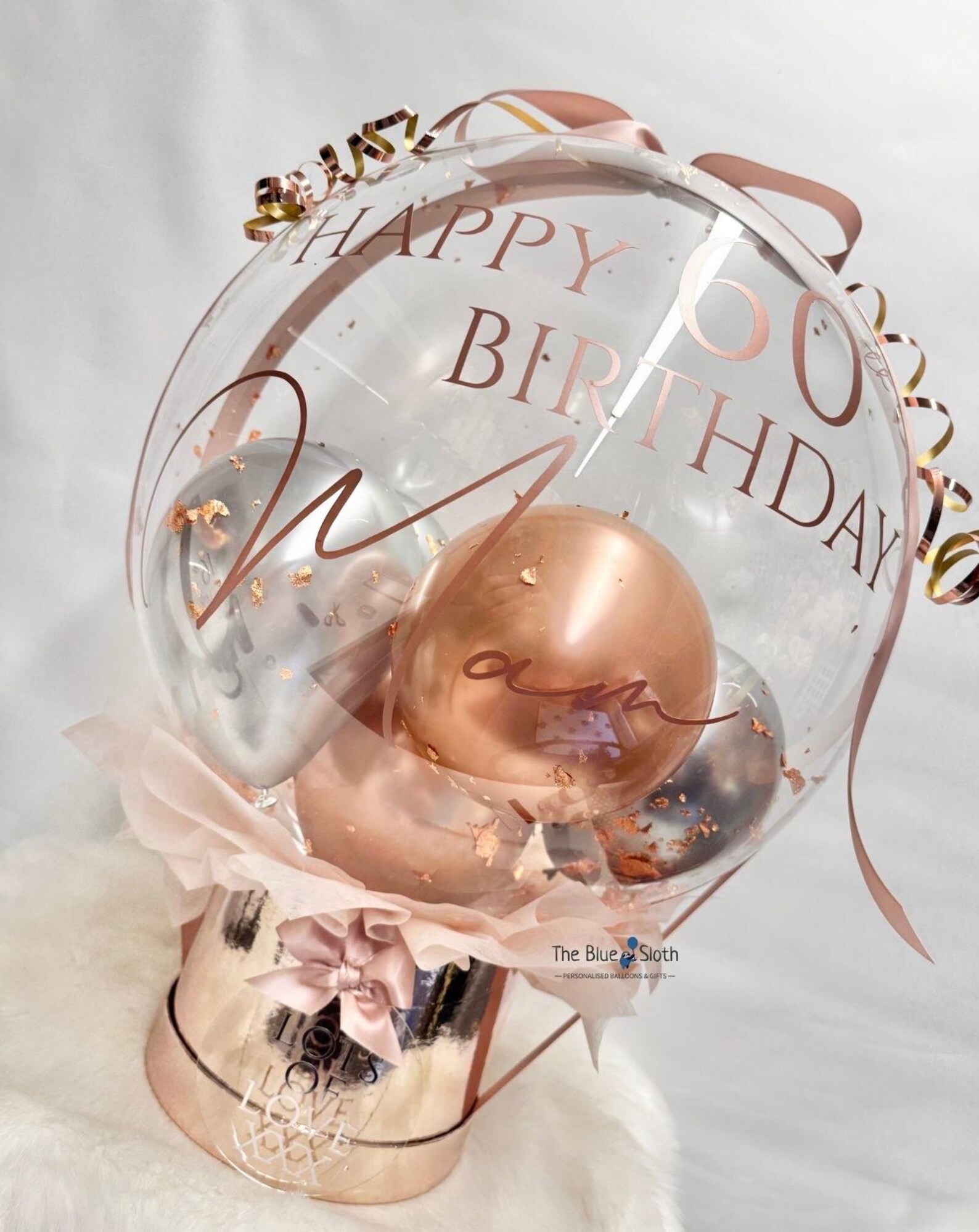 Personalised Bubble Balloon, Bobo Balloon , Birthday Balloon Gift,any ...