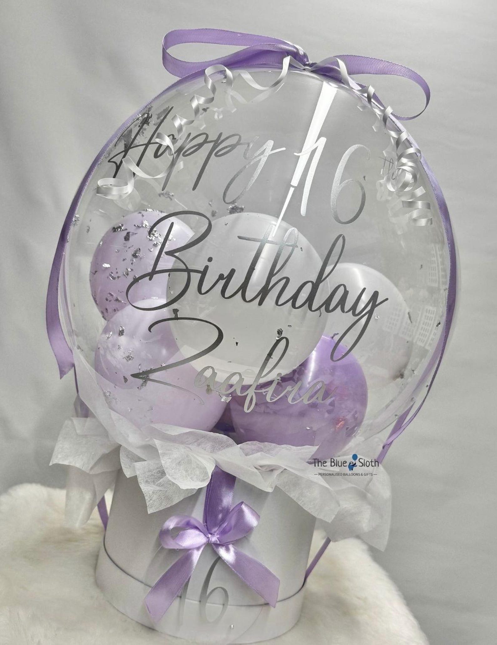 Personalised Bubble Balloon, Bobo Balloon , Birthday Balloon Gift,any ...