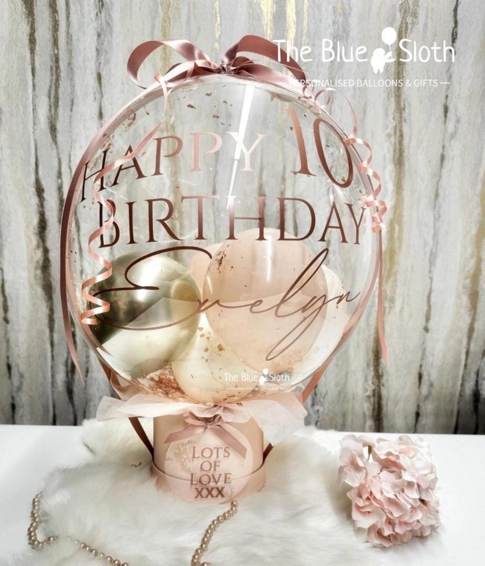 Personalised Bubble Balloon, Bobo Balloon , Birthday Balloon Gift,any ...