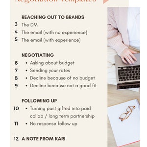 Content Creator 10 Email Templates: Pitching Brand Deals - Etsy