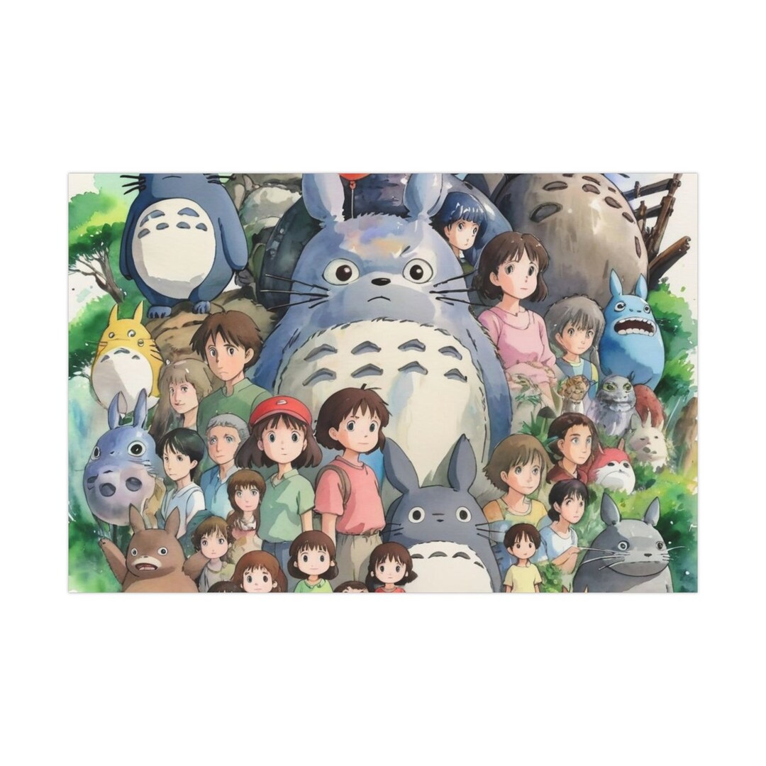 Anime Gift Wrap Paper Vibrant Studio Ghibli Inspired Wrapping Papers - Etsy