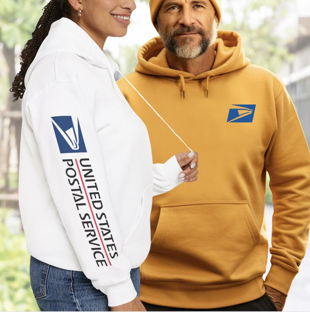 USPS Hoodie, Post Office Hoodie, USPS Sleeve Print Sweatshirt, Postal ...