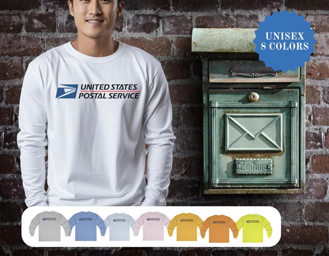 USPS Mail Carrier Shirt, United States Mail Company Graphic Tee, Long ...