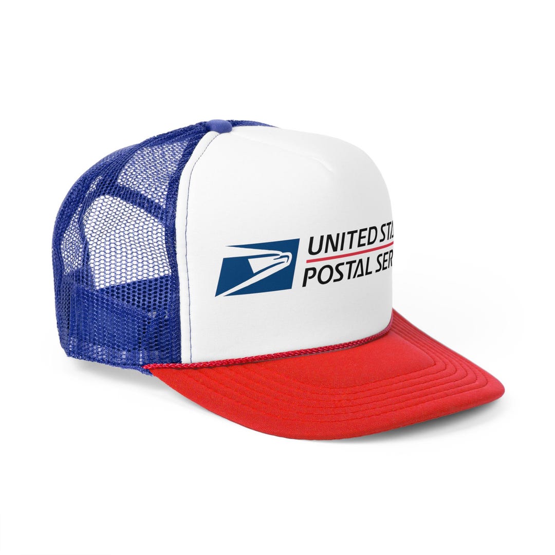 New USPS Logo Trucker Hat for Mail Carriers, Mailman Cap, USPS, Postal ...