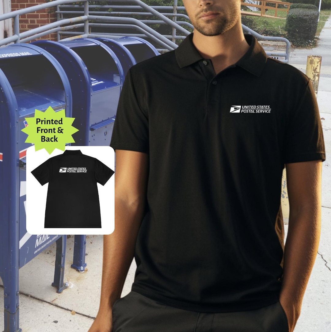 USPS Mail Carrier Mens Polo Shirt, Postal Worker Gift, Mailman Thank ...