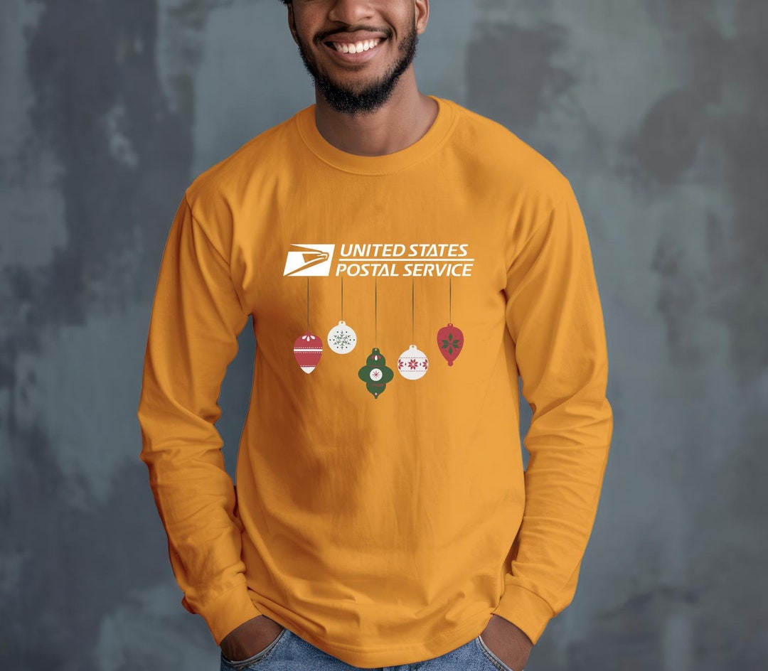Christmas Ornament USPS Logo Tshirt Unisex Long Sleeve Tee, Holiday ...