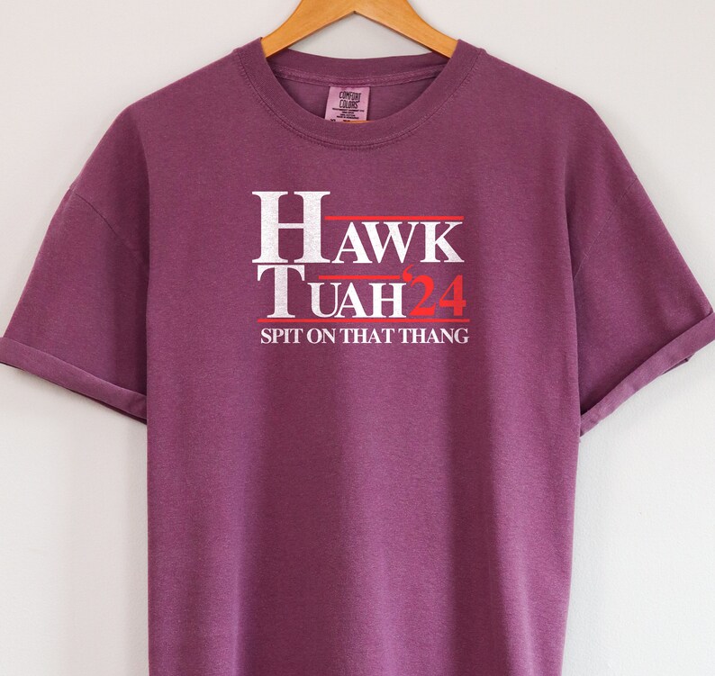 Hawk Tuah Shirt Heavyweight Hawk tuhh shirt hak tuh shirt - Etsy España