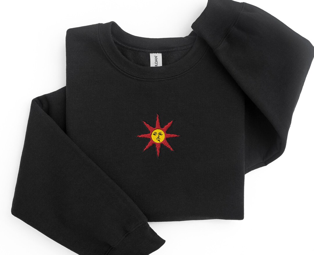 Embroidered Solaire Sweatshirt Dark Souls Shirt Praise the Sun Shirt ...