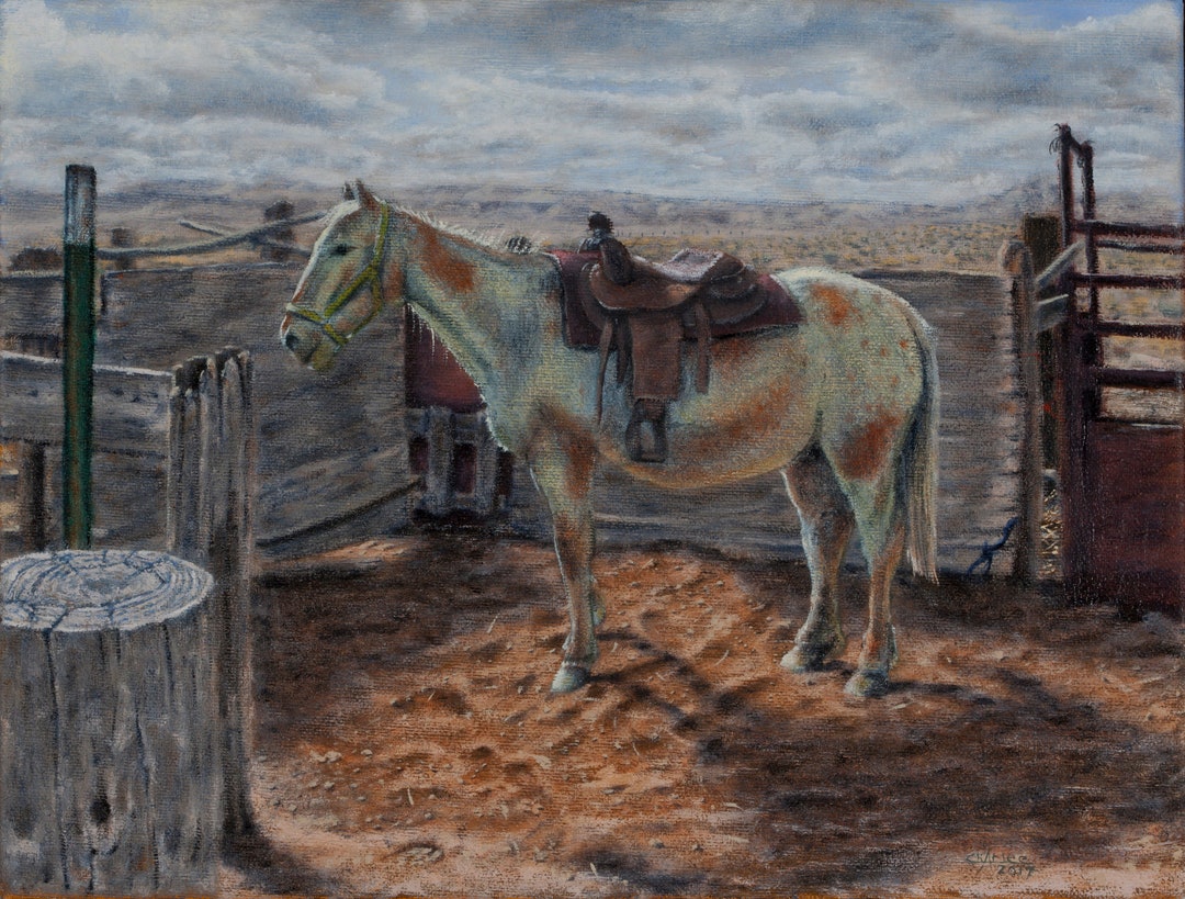Grandpa's Horse - Giclee Print 8in X 10in - Etsy