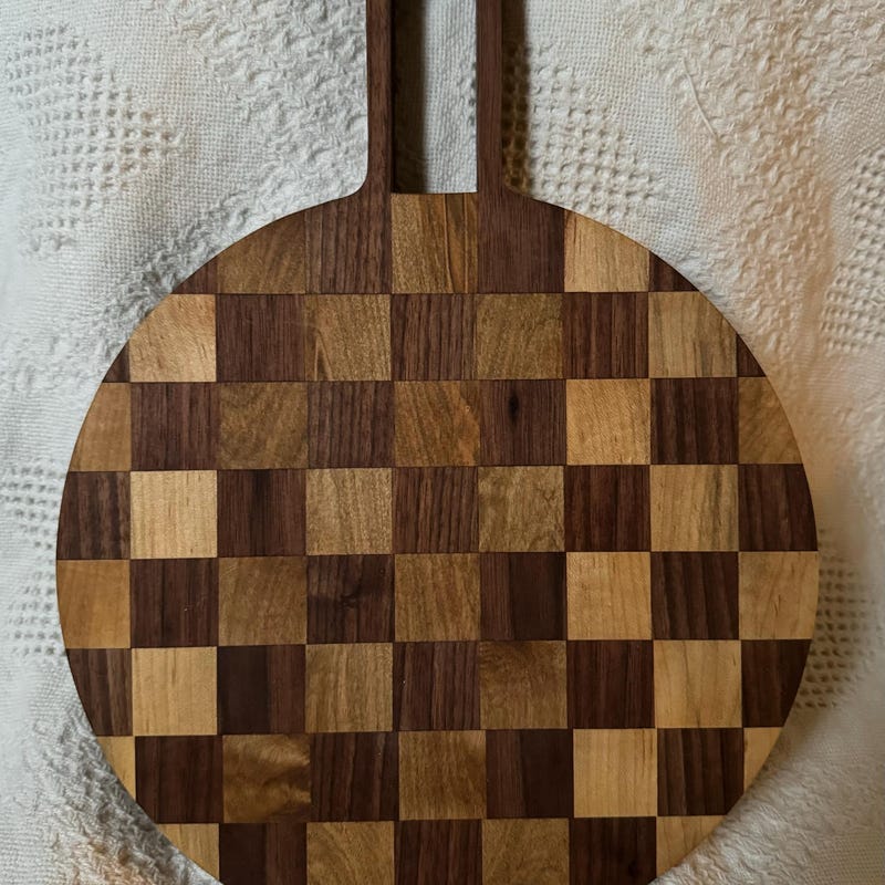 Wood Checker Board - Etsy