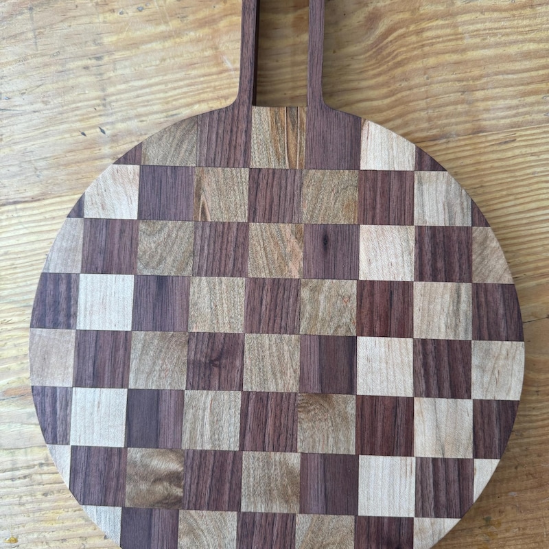 Wood Checker Board - Etsy