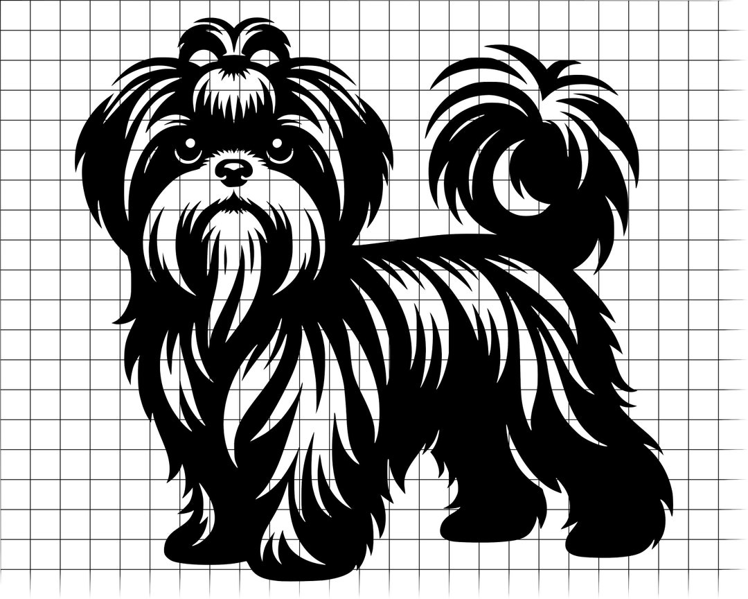 Shih Tzu SVG Vector Graphic svg, Png, Dxf, Eps, Pdf, Jpg Instant ...