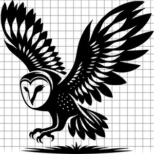 Barn Owl SVG Vector Graphic svg, Png, Dxf, Eps, Pdf, Jpg Instant ...