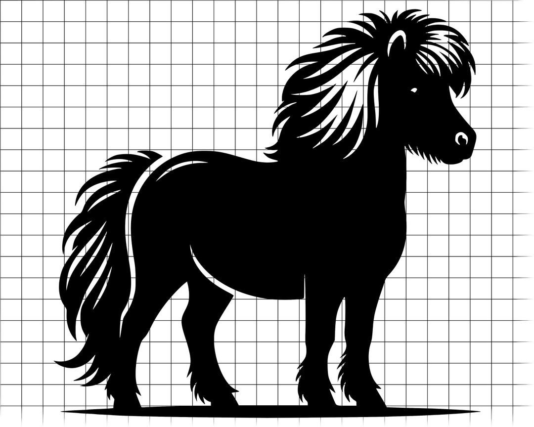 Shetland Pony SVG Vector Graphic svg, Png, Dxf, Eps, Pdf, Jpg Instant ...
