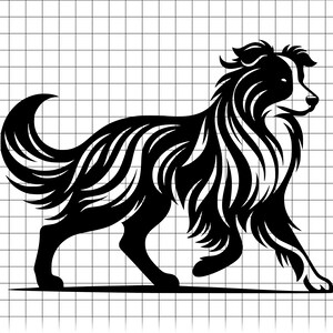 Australian Shepherd SVG Vector Graphic svg, Eps, Dxf, Pdf, Png, Jpg ...