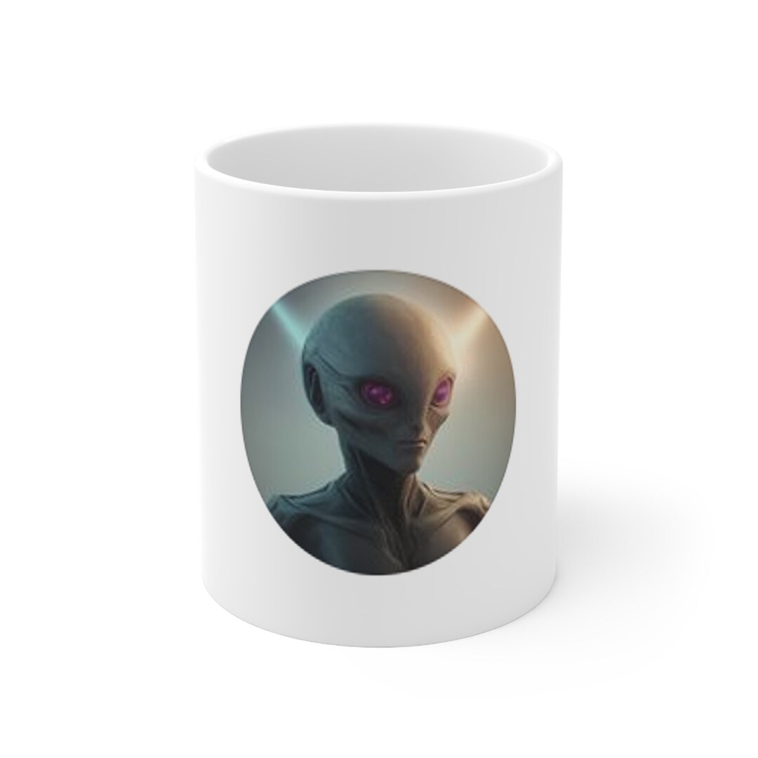 Coffee Mugs, Alien Themed Coffee Mug, Extraterrestrial Beverage Cup ...