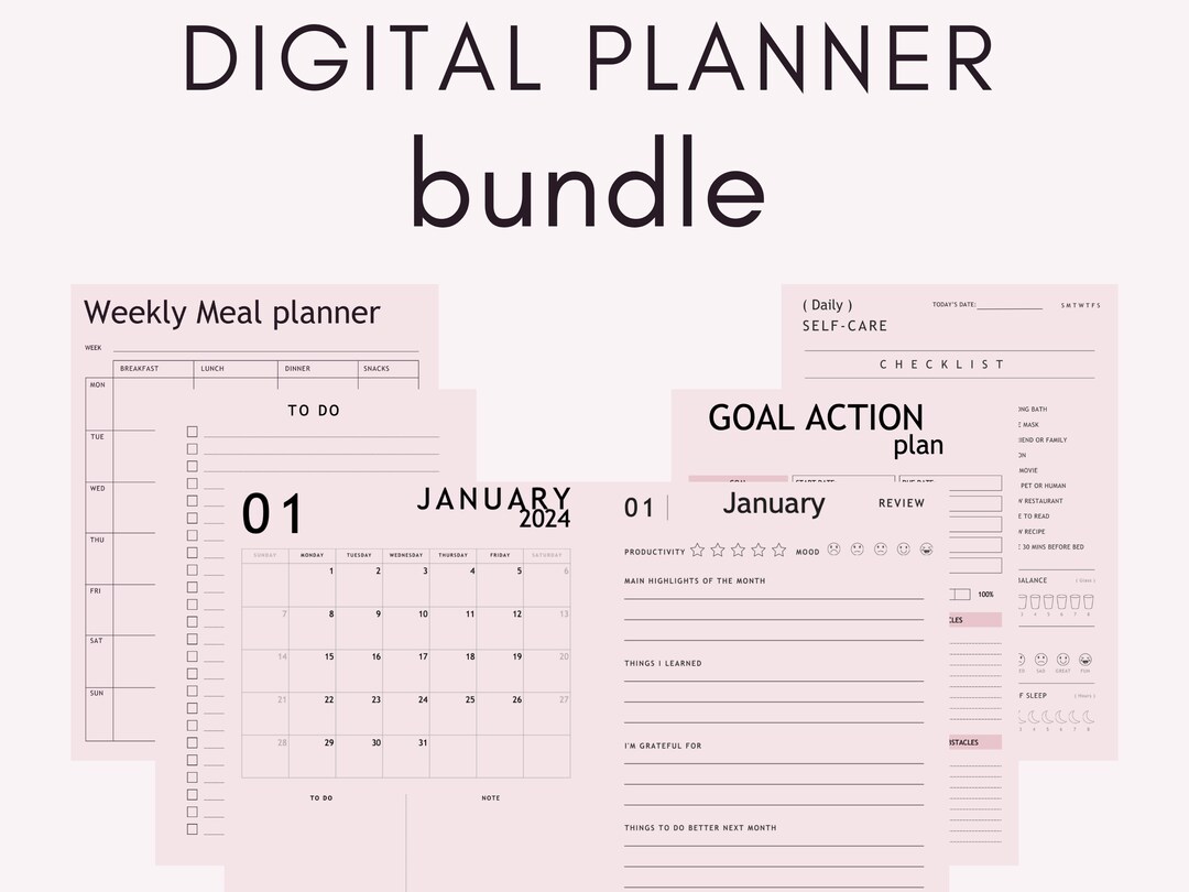 All-in-one Pink Passion Planner Bundle: Organize Your Life With Style ...