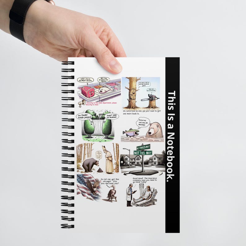 Spiral Notebook. Weird, Quirky, Fun, Comic, Cartoon, Original Art ...