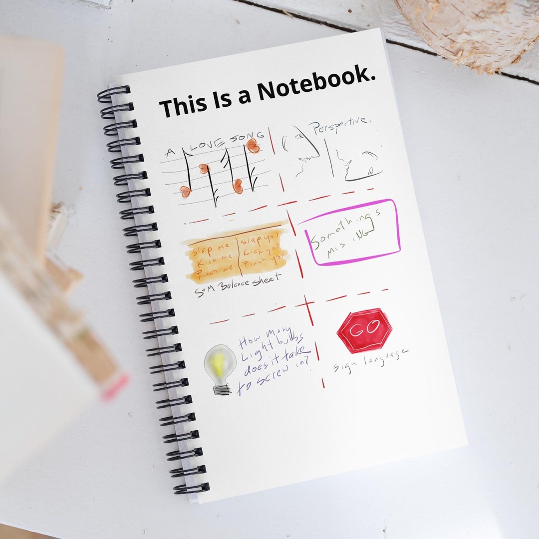 Spiral Notebook. Weird, Quirky, Fun, Comic, Cartoon, Original Art ...