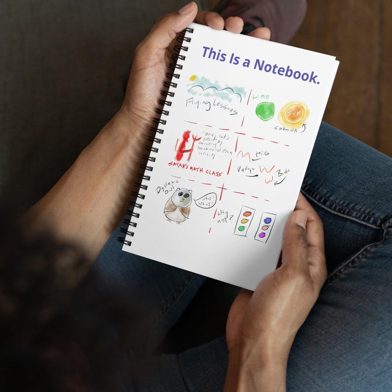 Spiral Notebook. Weird, Quirky, Fun, Comic, Cartoon, Original Art ...