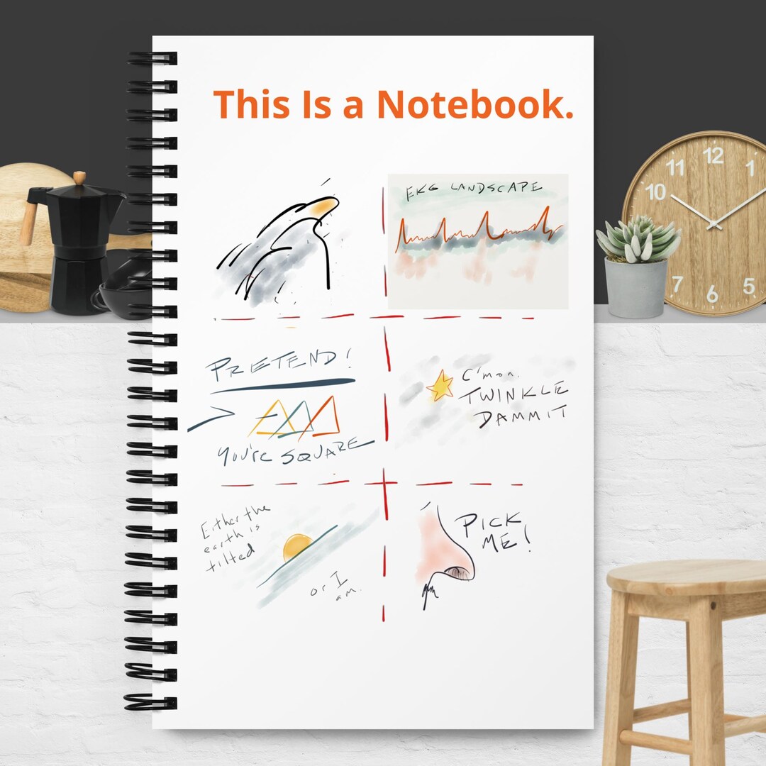Spiral Notebook. Weird, Quirky, Fun, Comic, Cartoon, Original Art ...