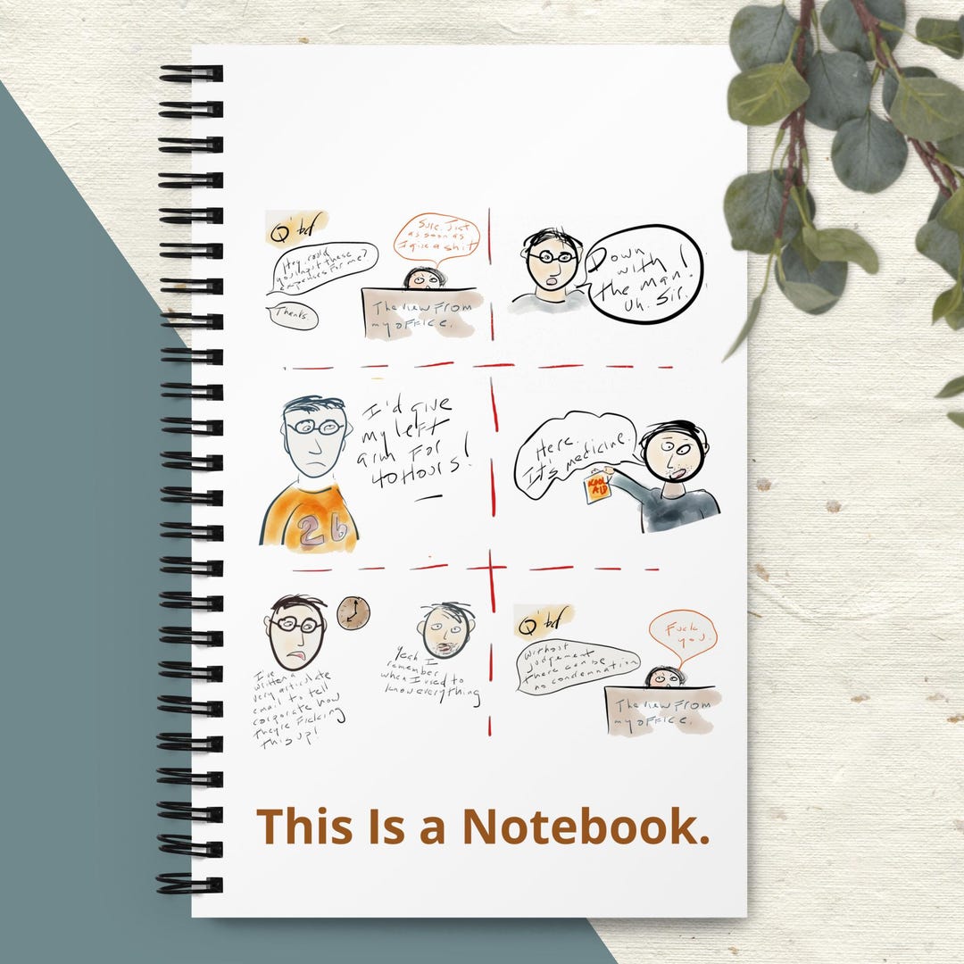 Spiral Notebook. Weird, Quirky, Fun, Comic, Cartoon, Original Art ...