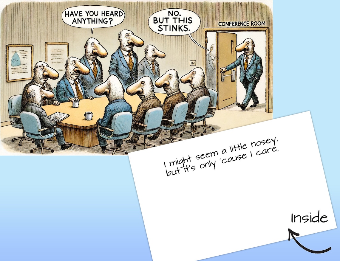 Greeting Card | Work | Office | Meeting | Conference | Nosey | Humor ...