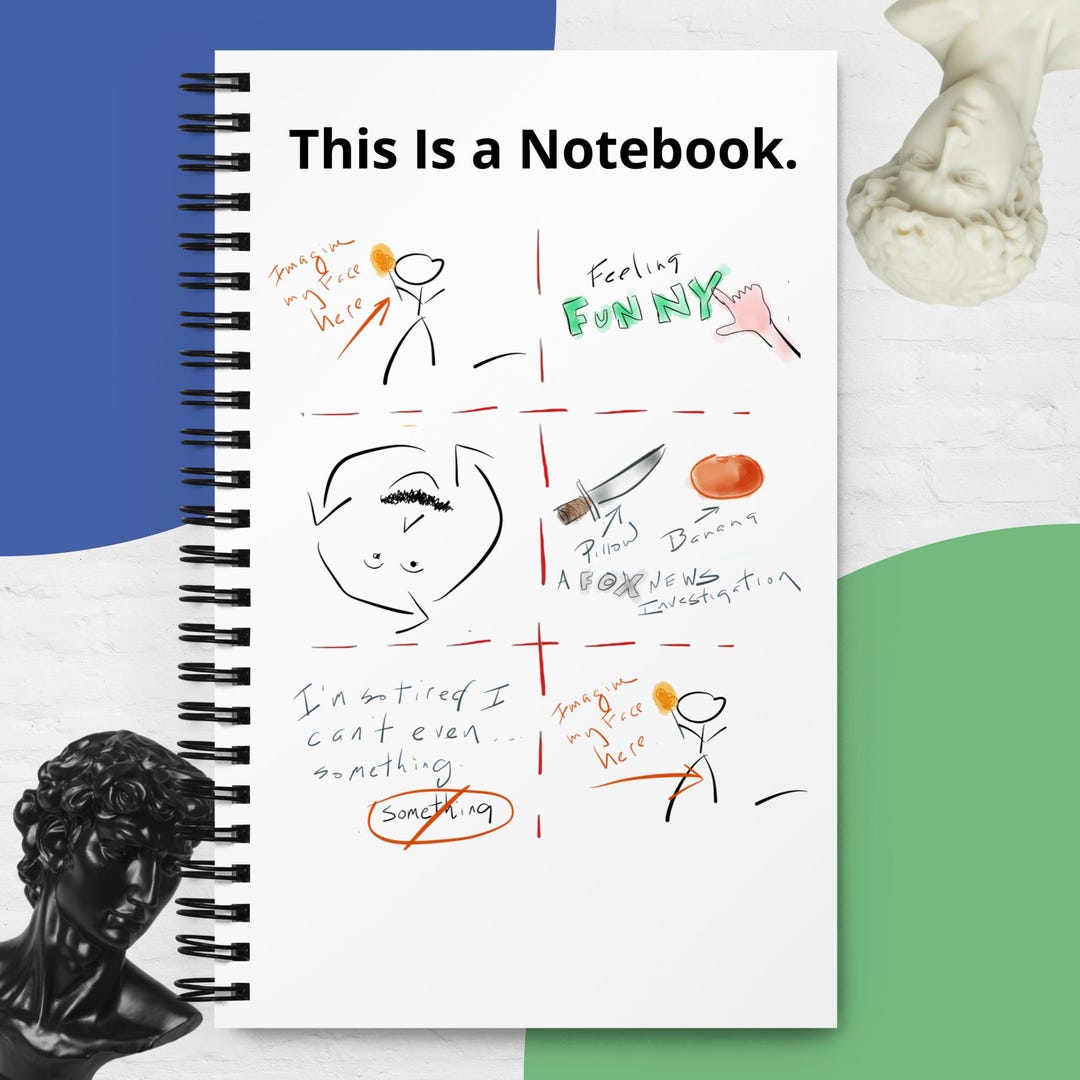 Spiral Notebook. Weird, Quirky, Fun, Comic, Cartoon, Original Art ...