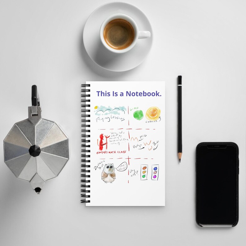 Spiral Notebook. Weird, Quirky, Fun, Comic, Cartoon, Original Art ...