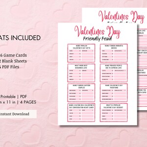 Valentine's Day Friendly Feud Game | Valentine's Day Party Game ...