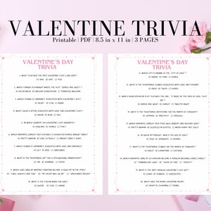 Valentine's Day Trivia Game | Valentine's Day Quiz | Valentine's Day ...