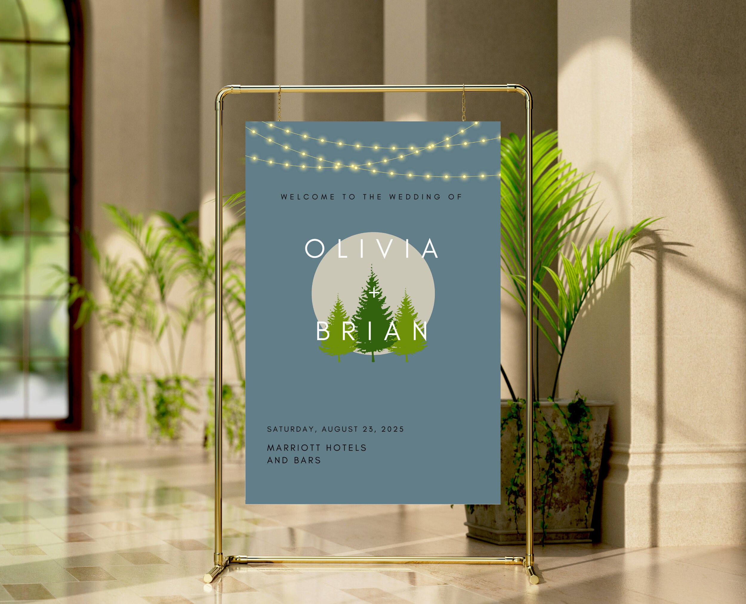 Welcome Wedding Sign Template | Nature Welcome Sign | Forest Wedding ...