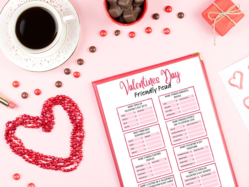 Valentine's Day Friendly Feud Game | Valentine's Day Party Game ...