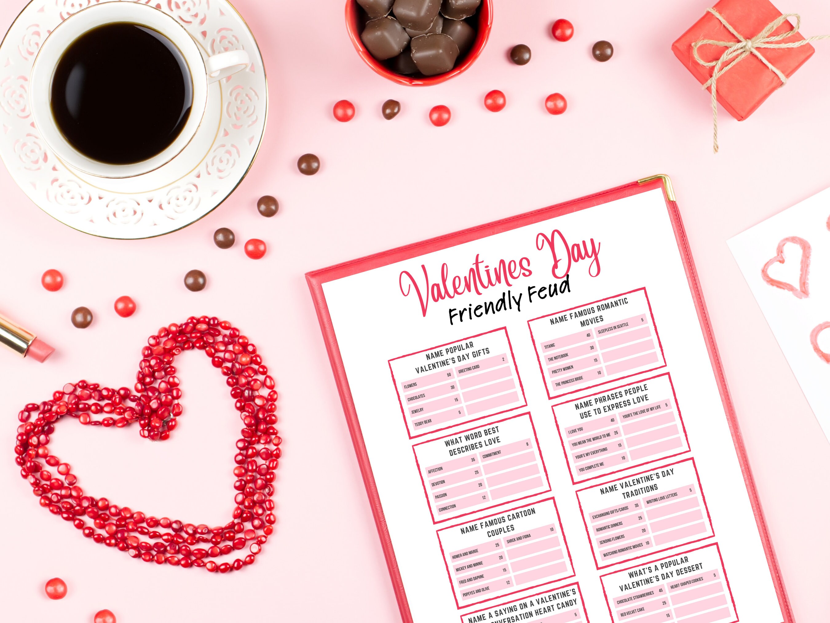 Valentine's Day Friendly Feud Game | Valentine's Day Party Game ...