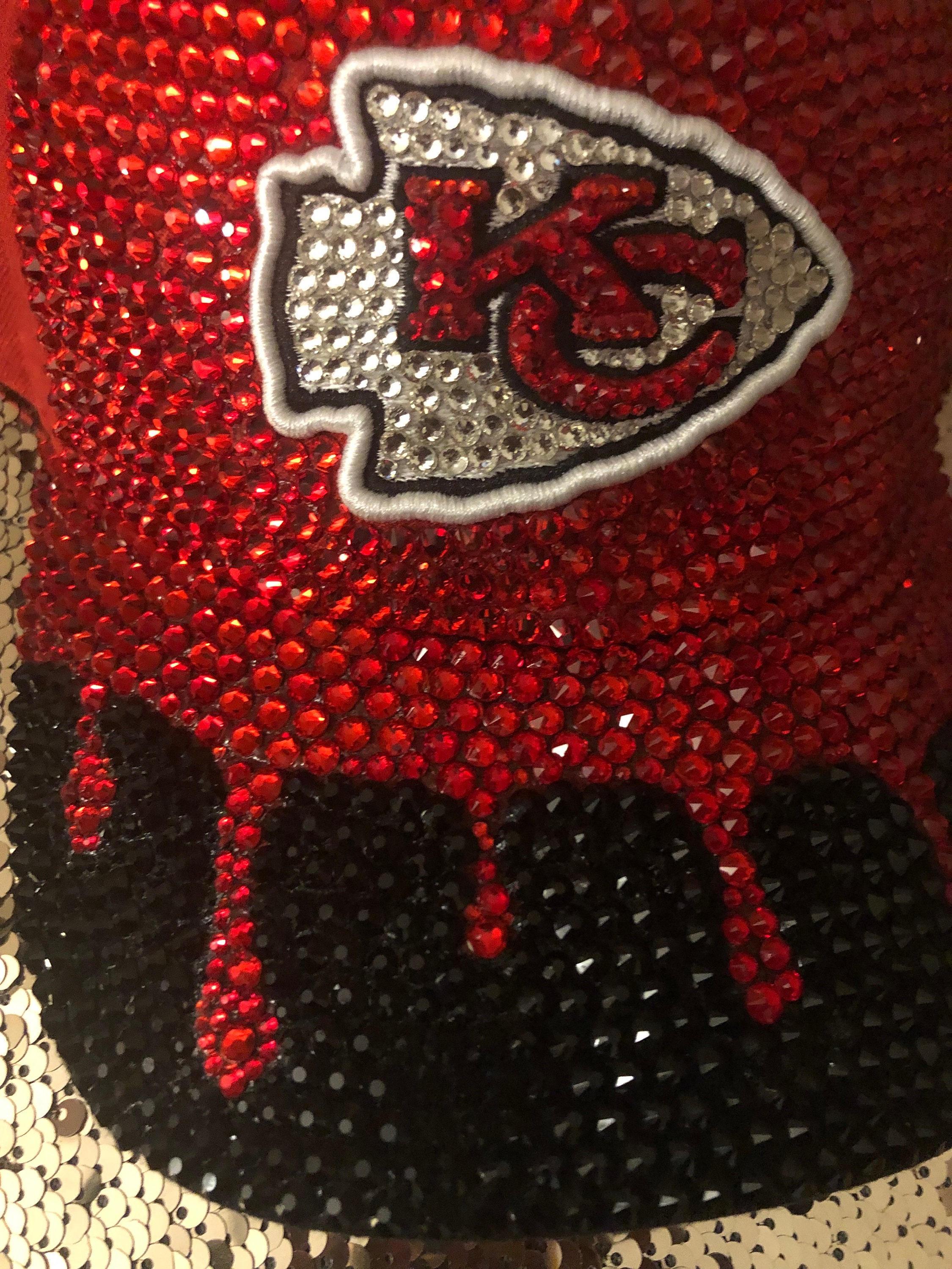 Blinged Out Kansas City Chiefs Baseball Cap - Etsy