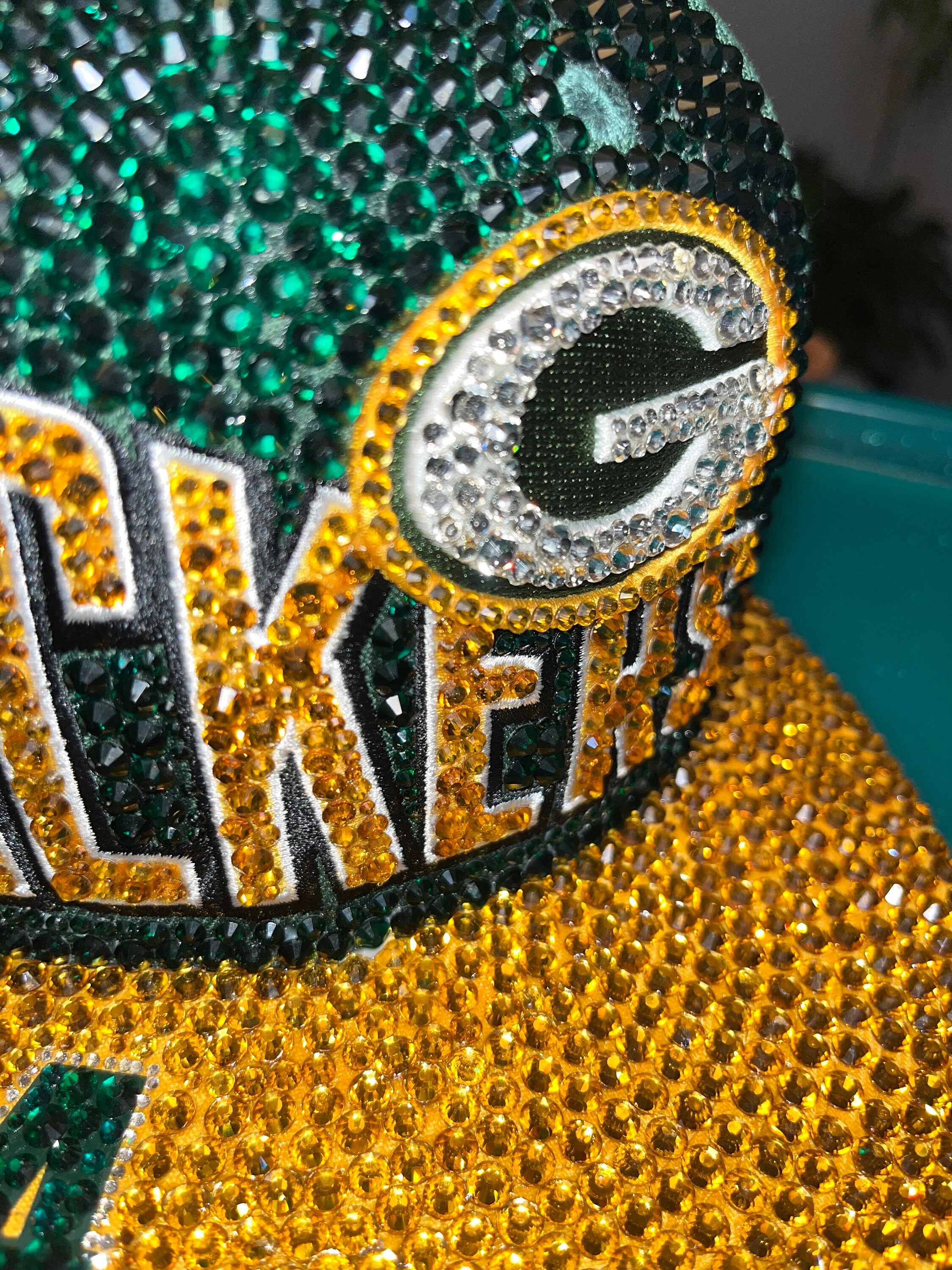 Blinged Out Green Bay Packers Hat - Etsy