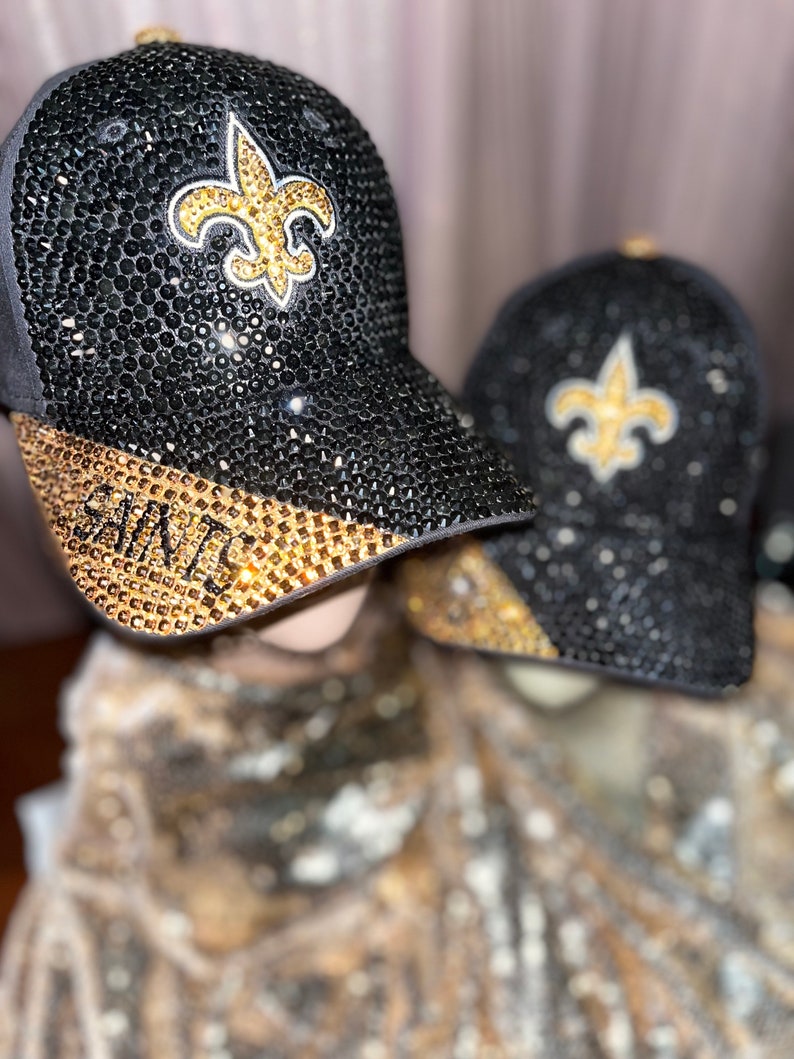 Blinged Out New Orleans Saints Baseball Cap - Etsy