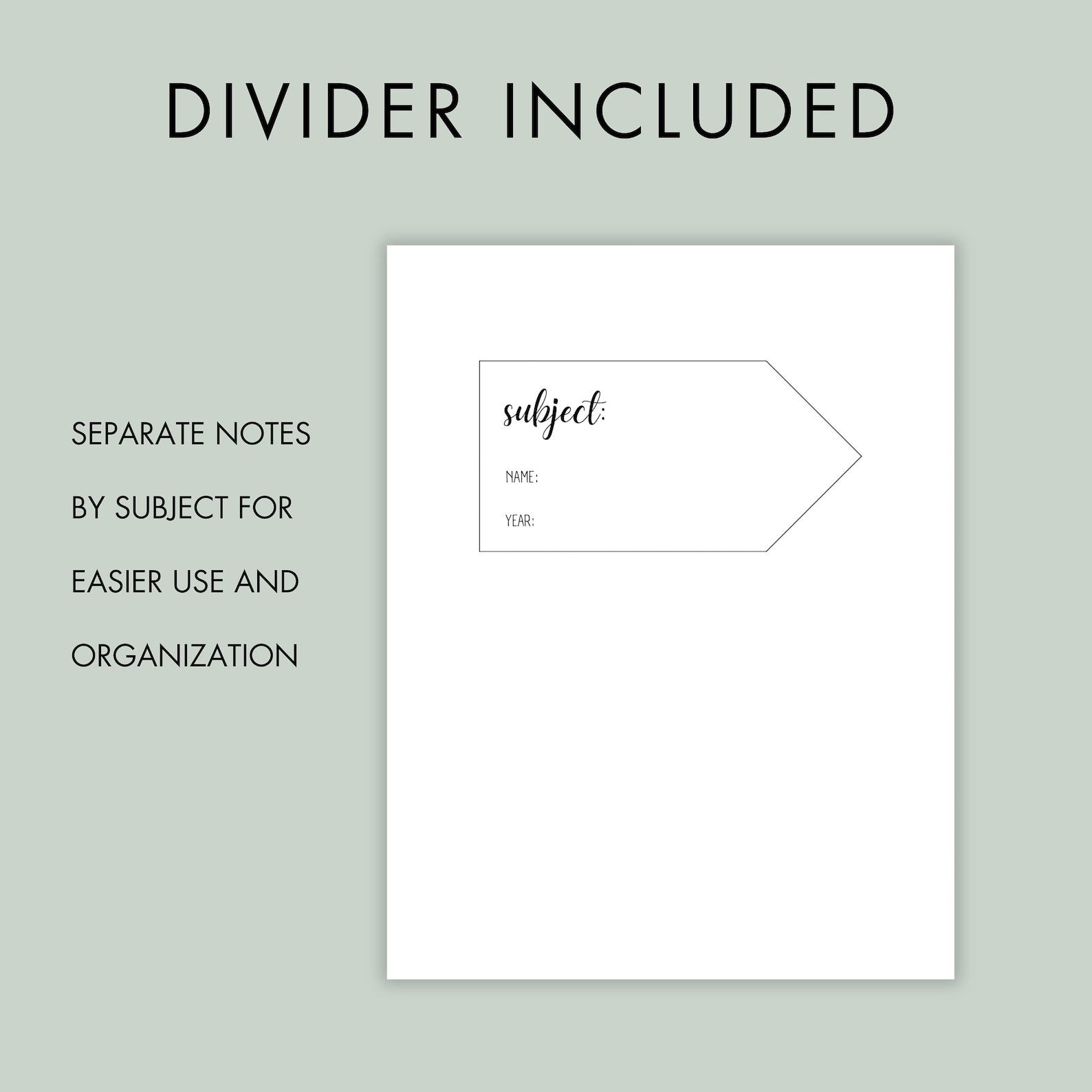 Student Notes Template Pack | Minimal | Digital Download | Printable ...